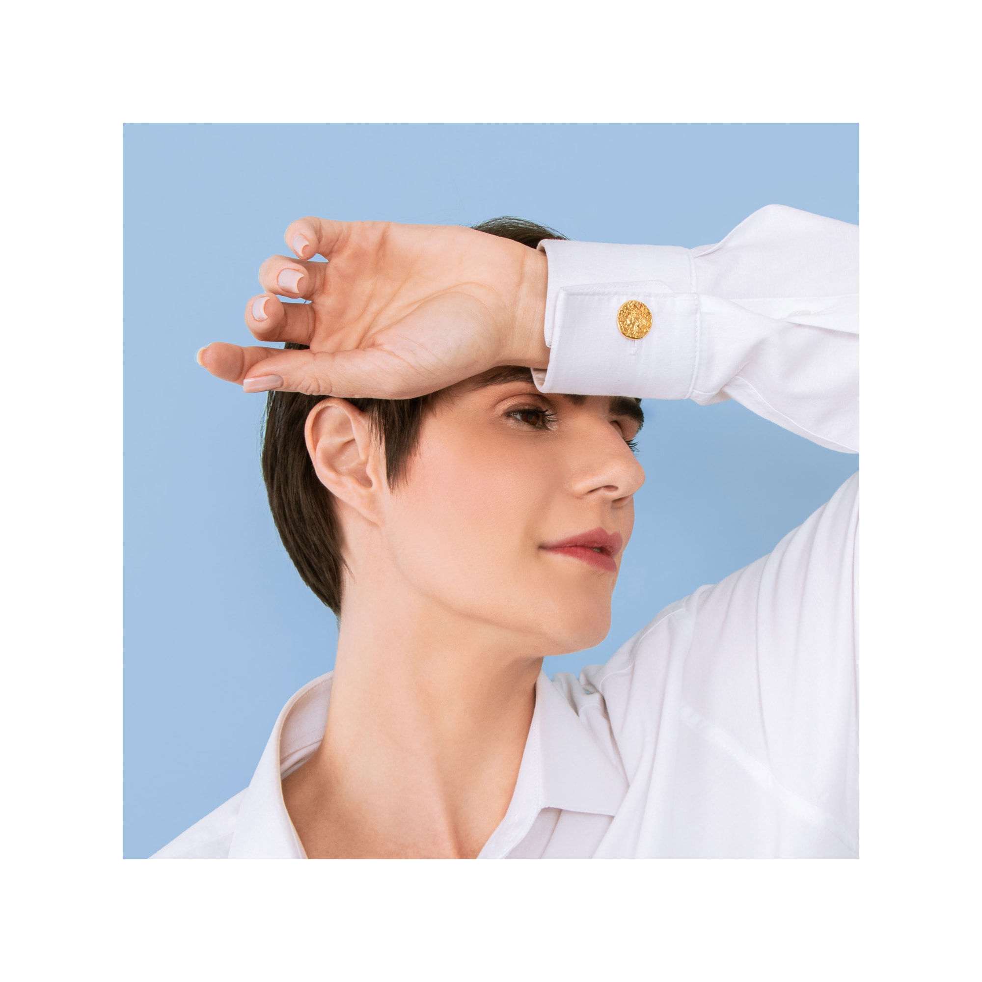 Abotoadura Piaget Salvador Dali em ouro amarelo