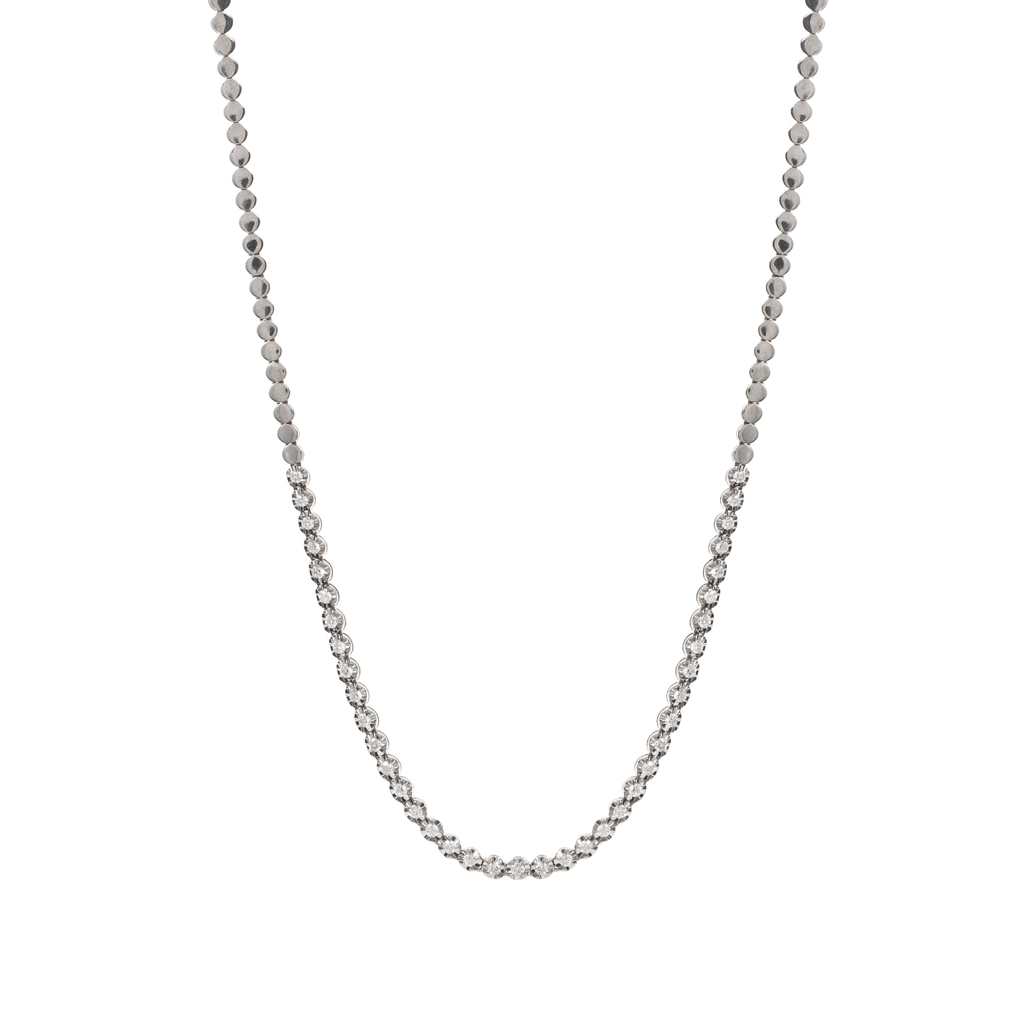 Colar design com 1,00 ct de diamantes em ouro branco