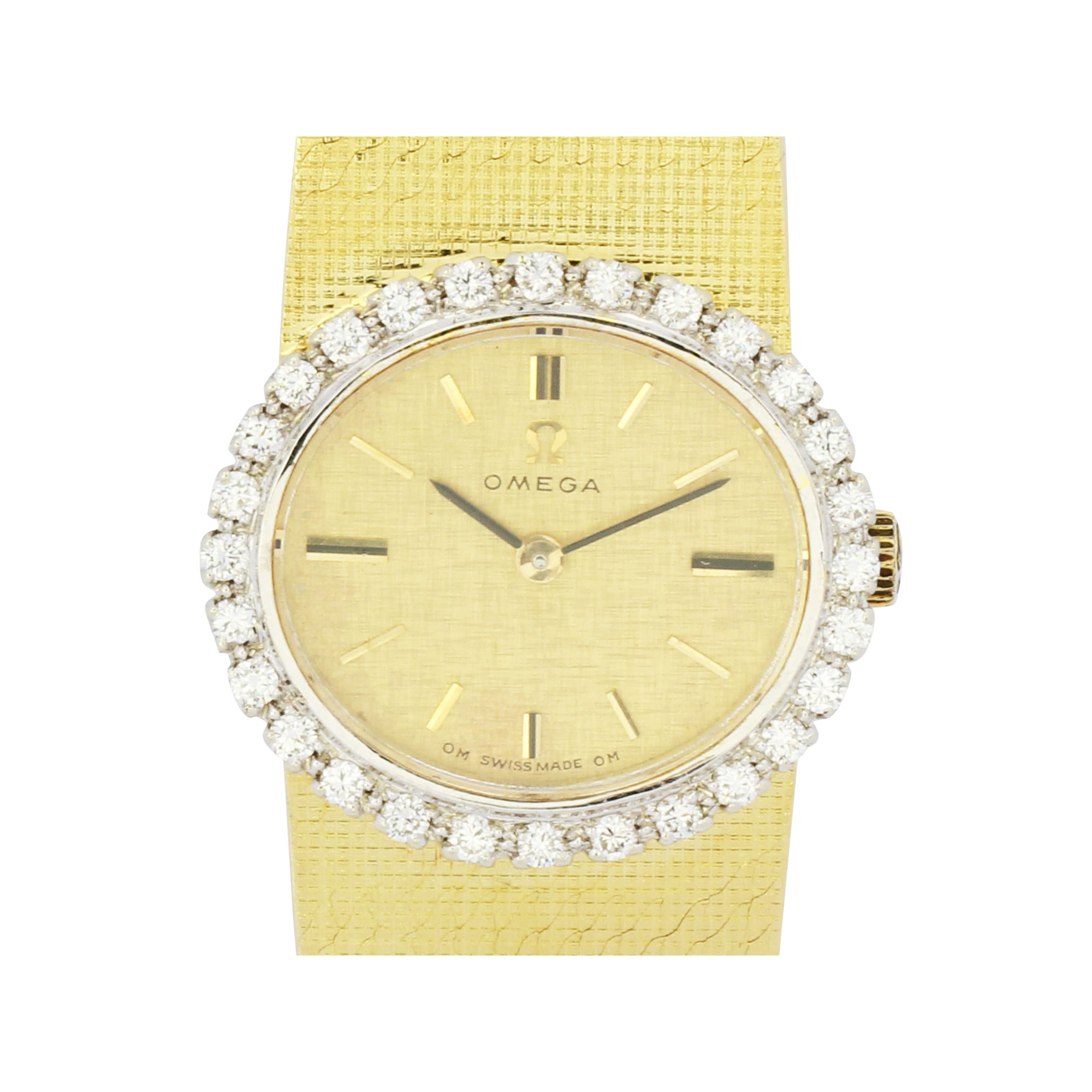 Relógio OMEGA Classic Vintage Gold 18k & Diamond